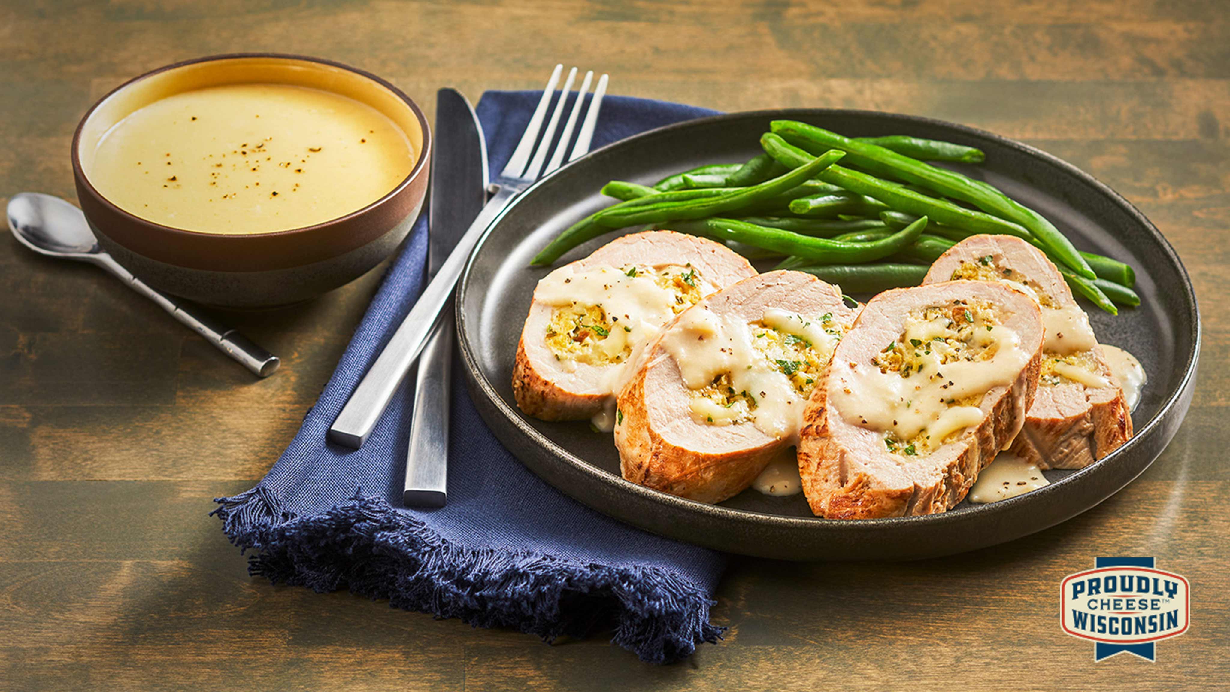 Tops Friendly Markets - Recipe: Fontina Stuffed Pork Tenderloins
